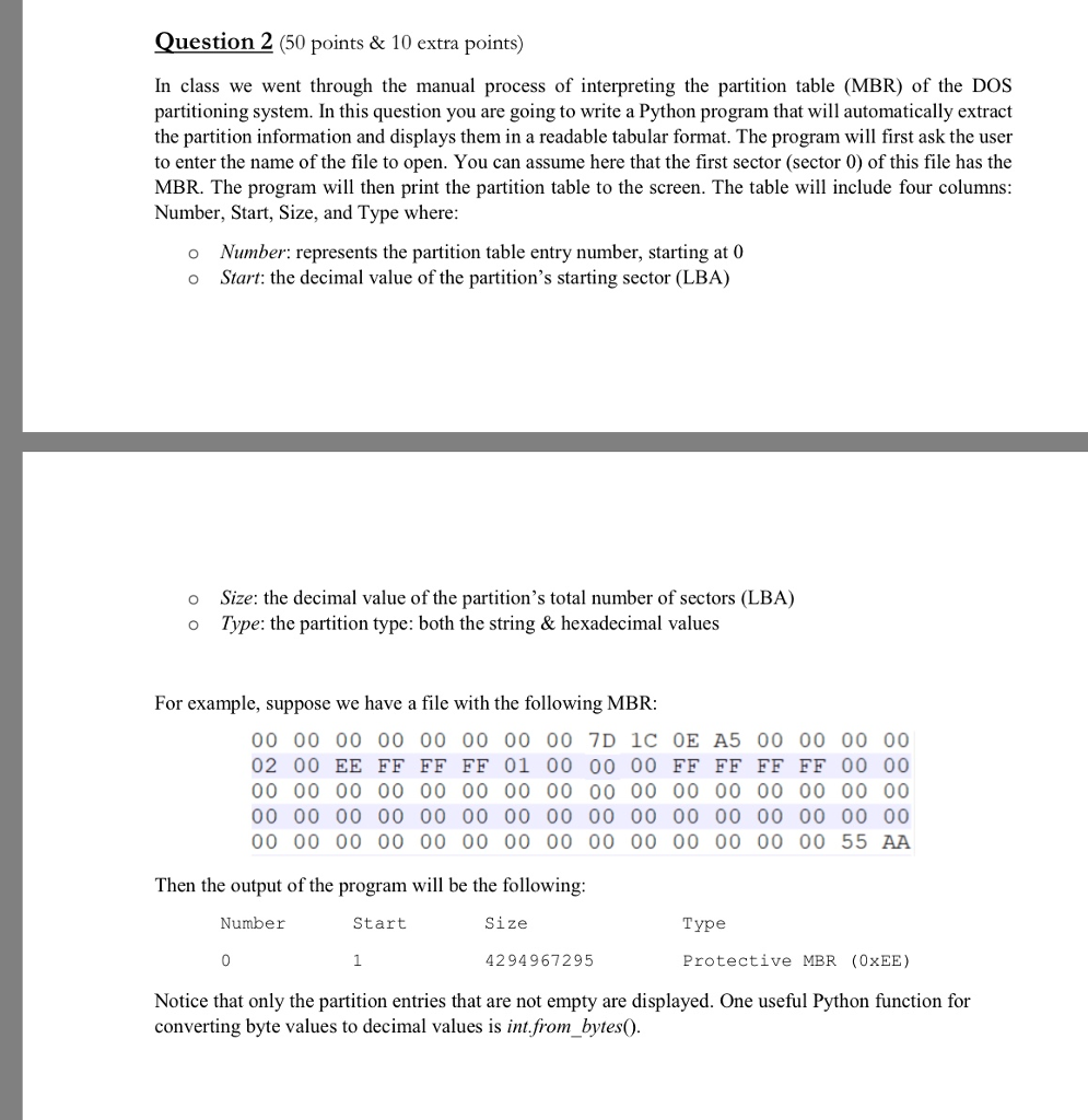 Question 2 (50 points & 10 extra points) In class we | Chegg.com