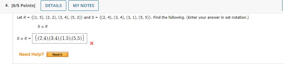 Solved Let R={(1,5),(2,2),(3,4),(5,2)} ﻿and | Chegg.com