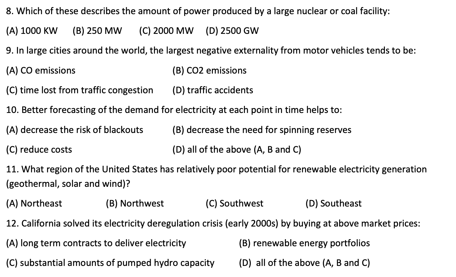 Solved B. Multiple Choice Questions [10 Points] 1. The | Chegg.com