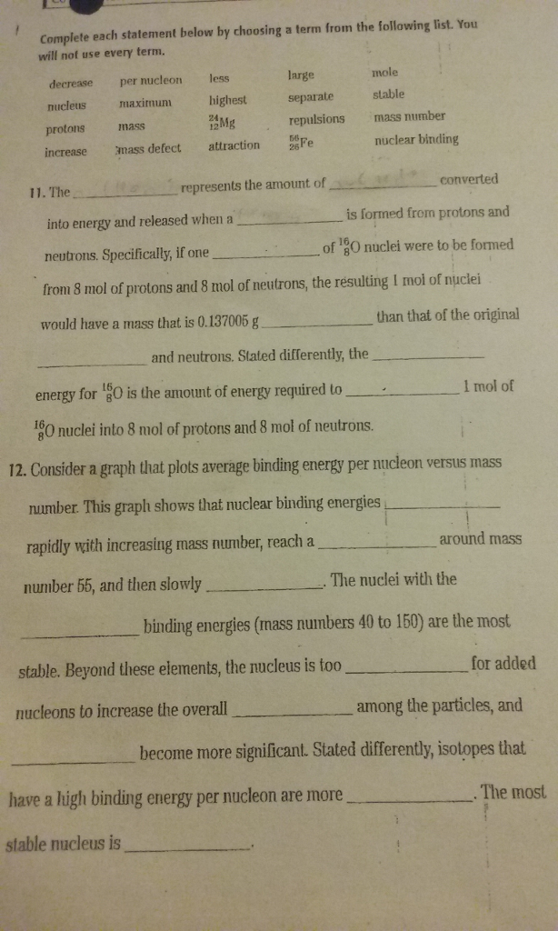 Solved Complete each statement below by choosing a term from | Chegg.com