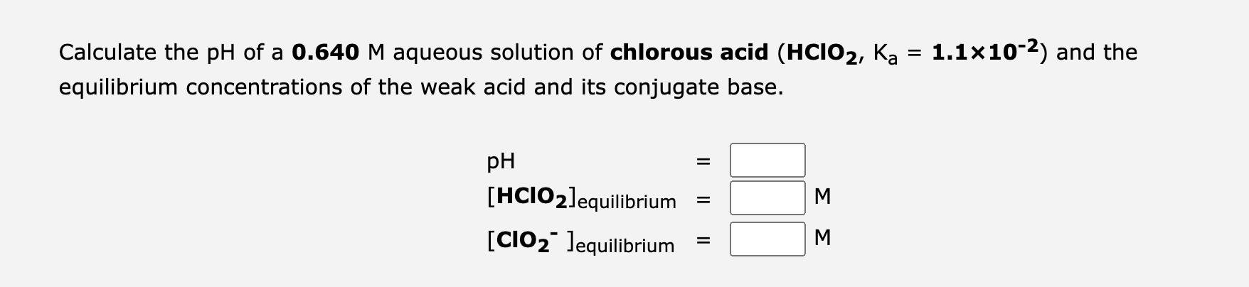 Solved Calculate the pH of a 0.640M aqueous solution of | Chegg.com