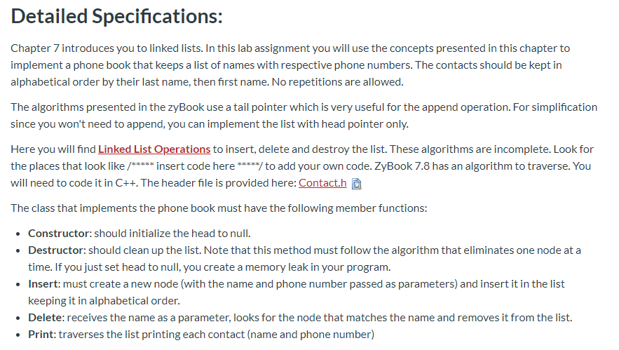 Linked list operation void insertNode(string | Chegg.com