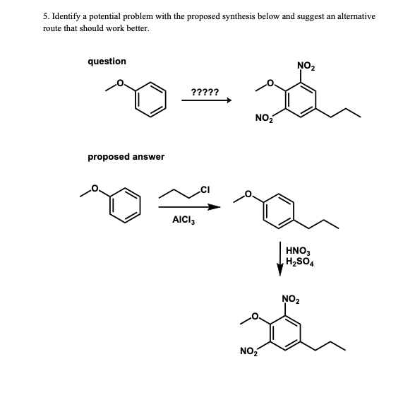 Solved Identify a potential problem with the proposed | Chegg.com
