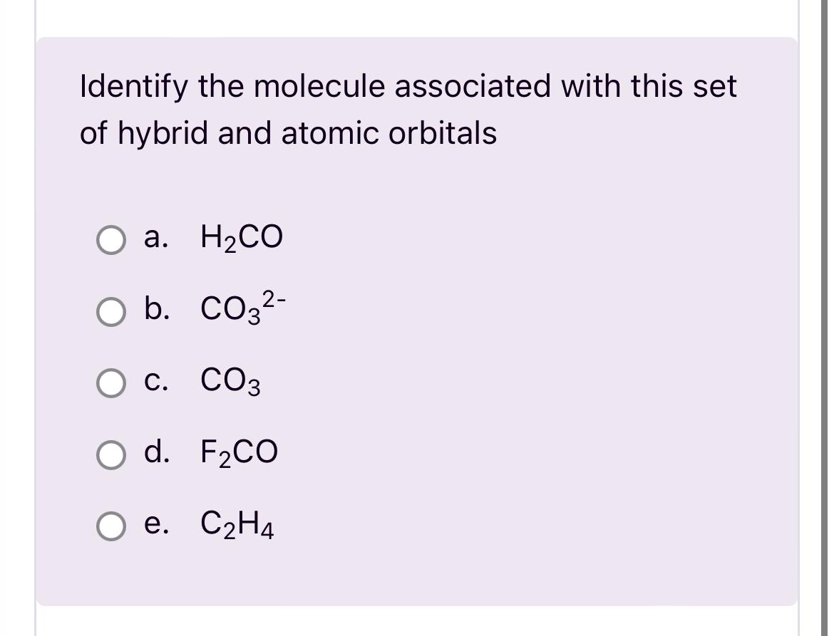 Solved Identify what is incorrect about the hybrid and | Chegg.com