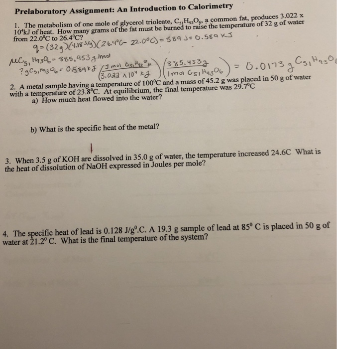 Solved Prelaboratory Assignment: An Introduction to | Chegg.com