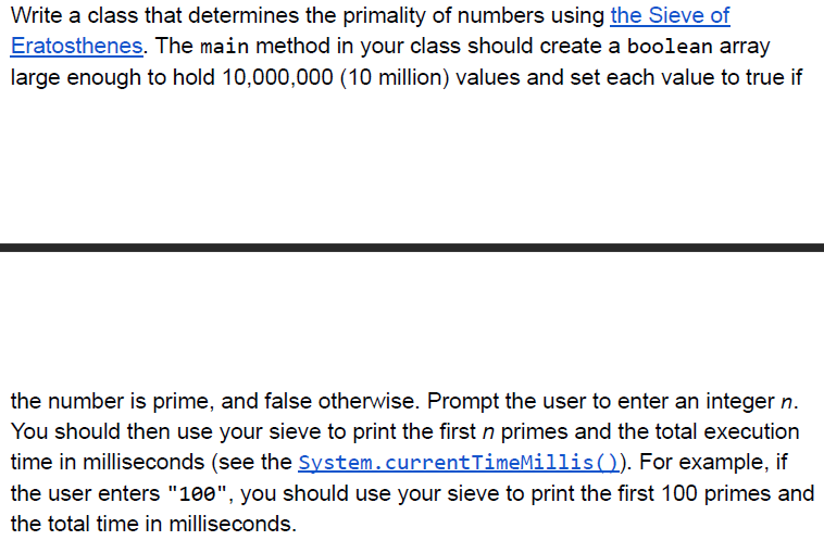 Solved Write a class that determines the primality of | Chegg.com