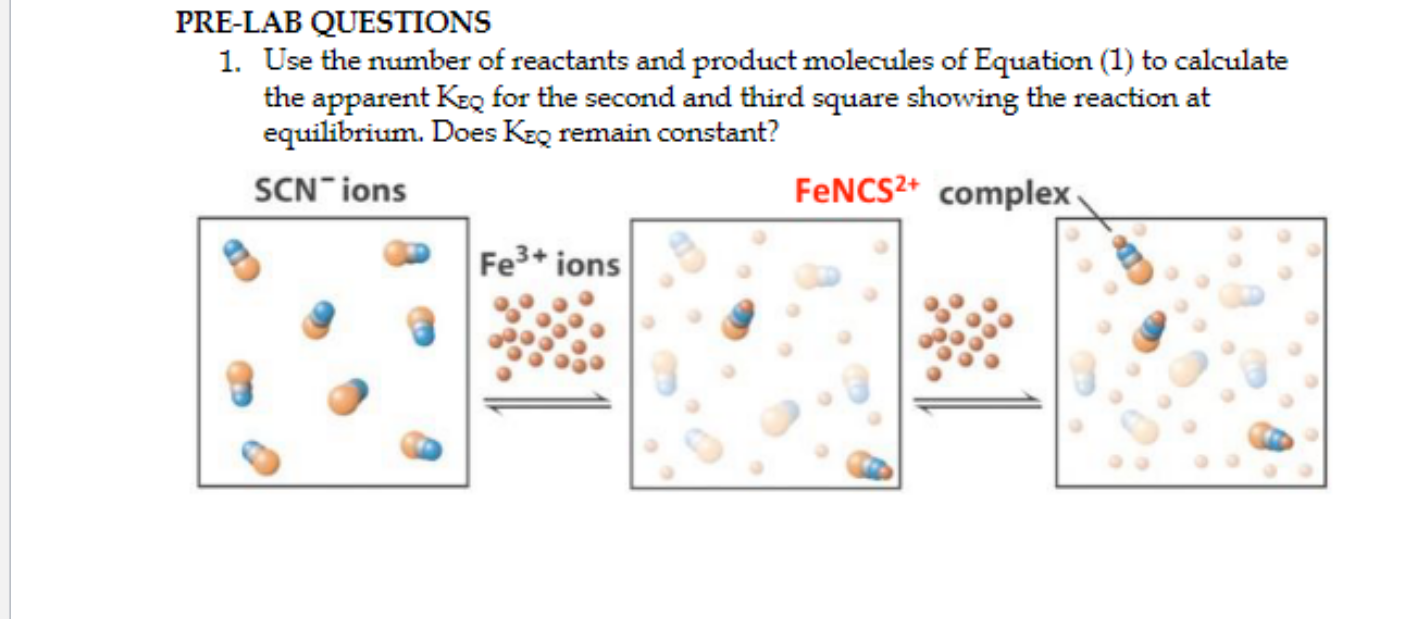 Solved RE-LAB QUESTIONS 1. Use the number of reactants and | Chegg.com