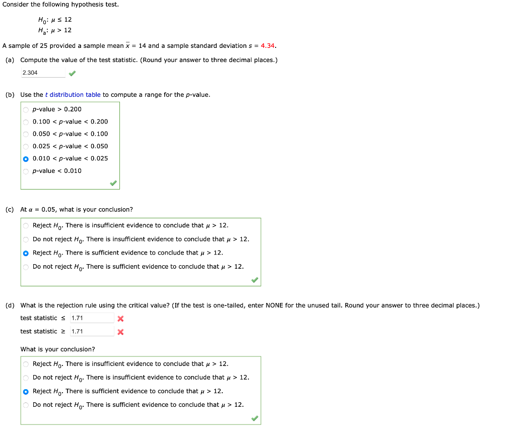 Solved Consider the following hypothesis test. Horus 12 Họ: | Chegg.com