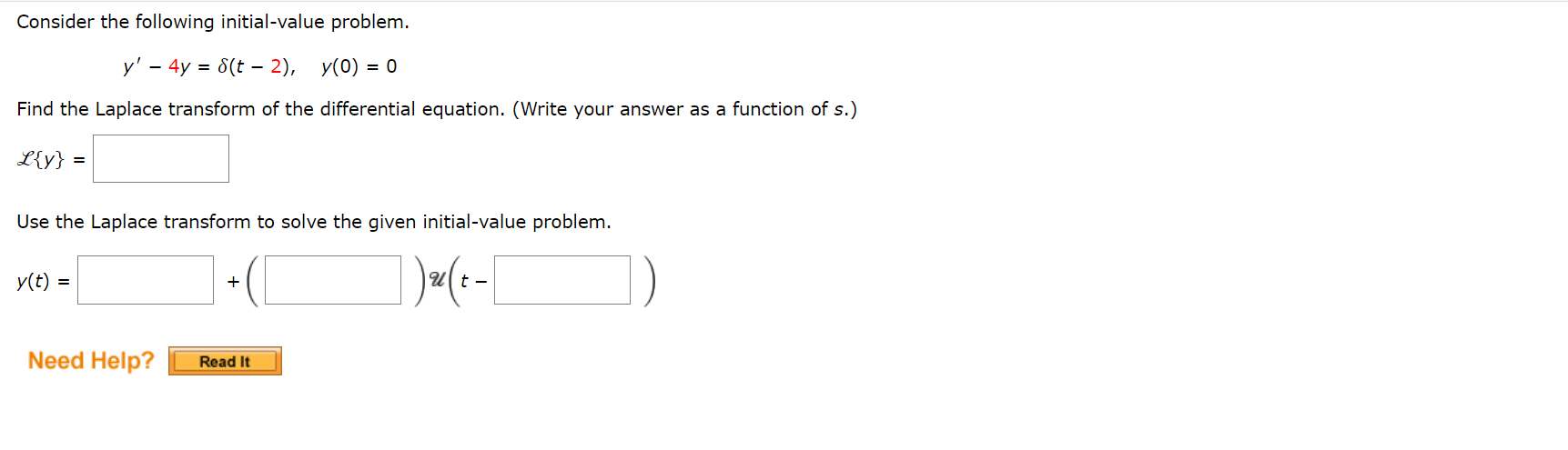 Solved Consider the following initial-value problem. | Chegg.com