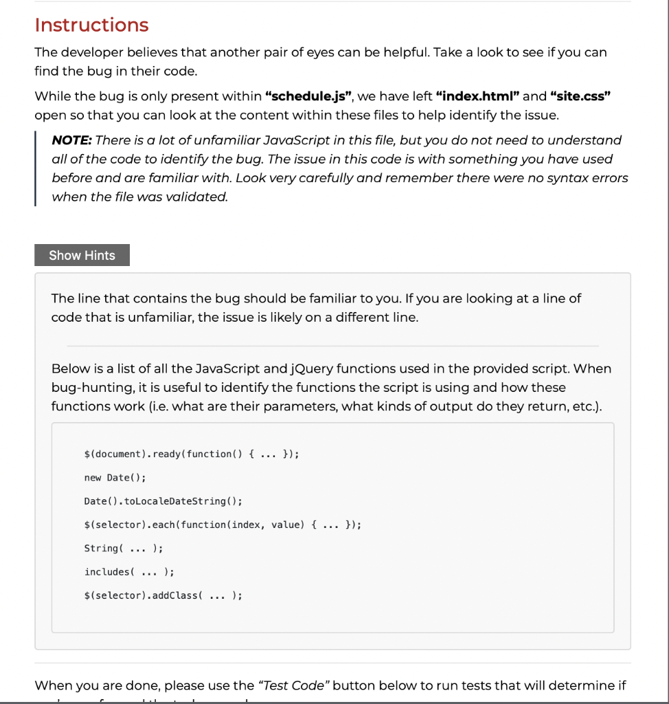 First image shows the code that needs to be fixed, | Chegg.com