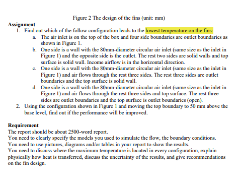 Solved Instruction - Students will use ANSYS Fluent software | Chegg.com