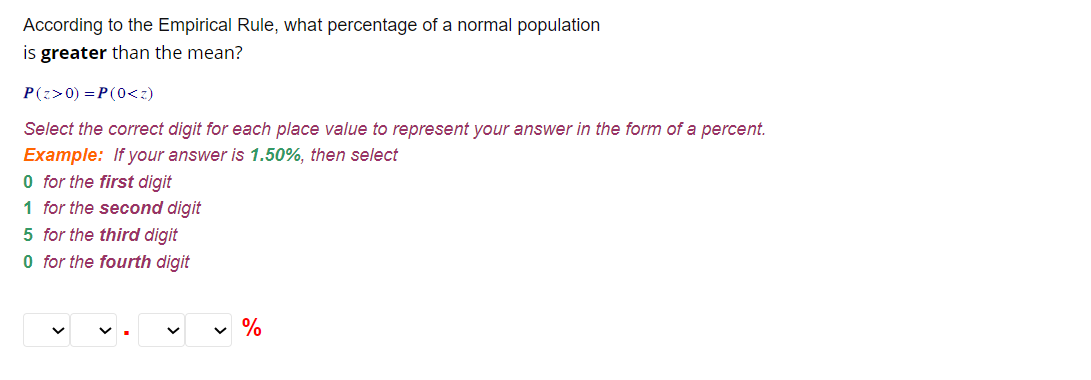 Solved Detailed Breakout of Normal Distribution Area his | Chegg.com