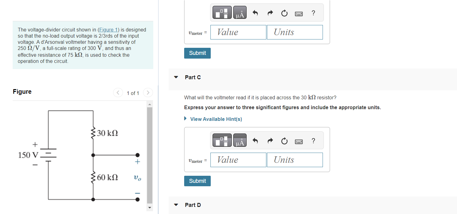 Solved What will the voltmeter read if it is placed across | Chegg.com