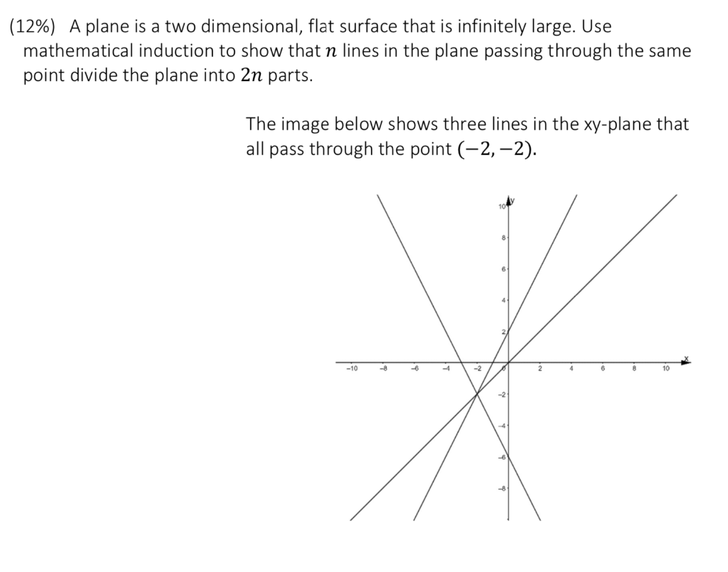 Solved (12%) A plane is a two dimensional, flat surface that | Chegg.com