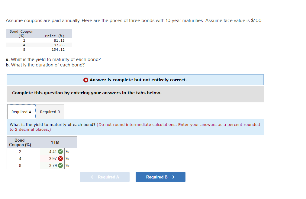 Solved Assume coupons are paid annually. Here are the prices | Chegg.com