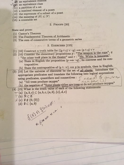Solved Proofs State And Prove Cantors Theorem The