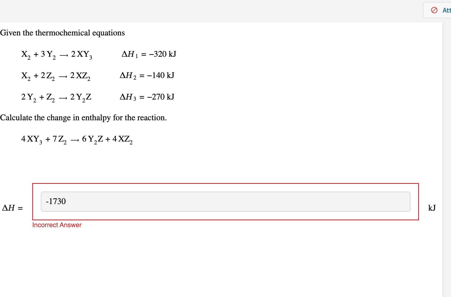 Solved Given the thermochemical | Chegg.com