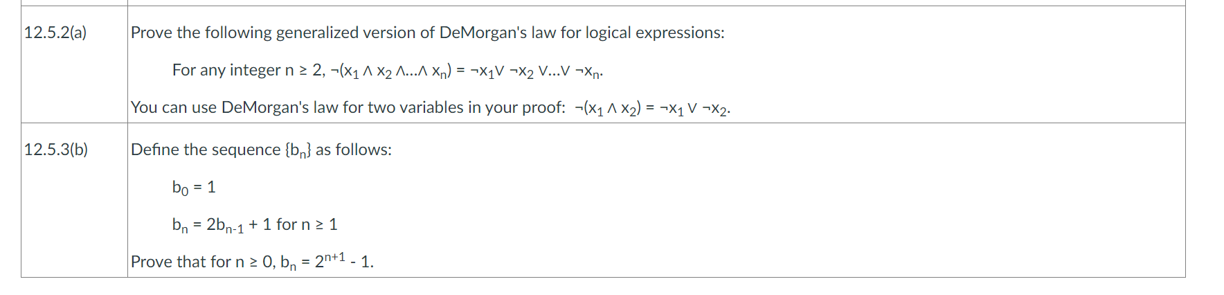 Solved \begin{tabular}{|c|c|} \hline 12.5.2(a) & | Chegg.com