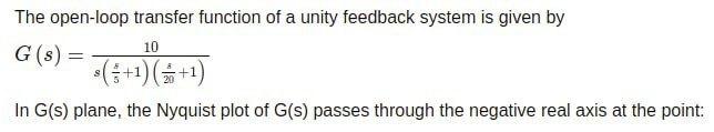 Solved 10 The open-loop transfer function of a unity | Chegg.com