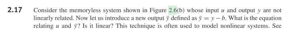 Solved 2.17 Consider the memoryless system shown in Figure | Chegg.com