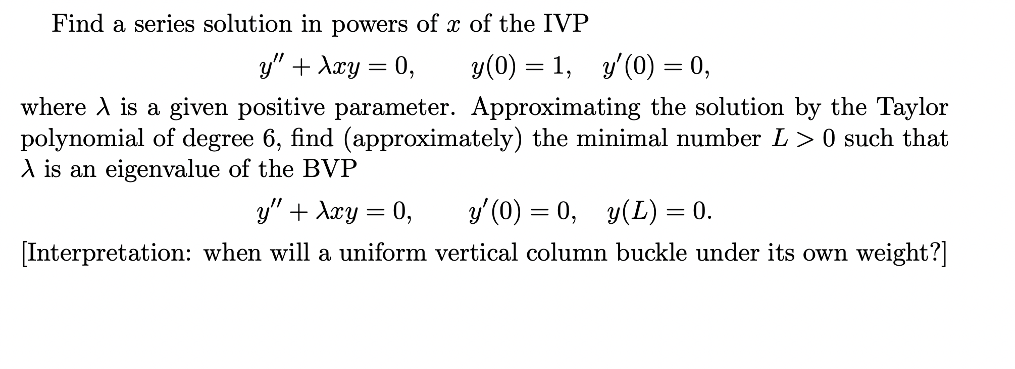 Solved Find a series solution in powers of x of the IVP | Chegg.com
