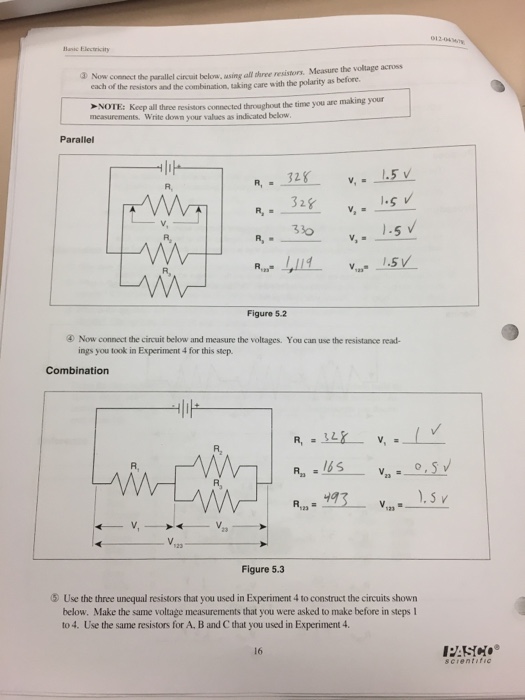 Solved Experiment 5: Voltages in Circuits EQUIPMENT NEEDED: | Chegg.com