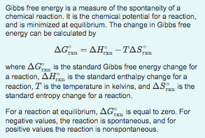 Solved Gibbs free energy is a measure of the spontaneity of | Chegg.com