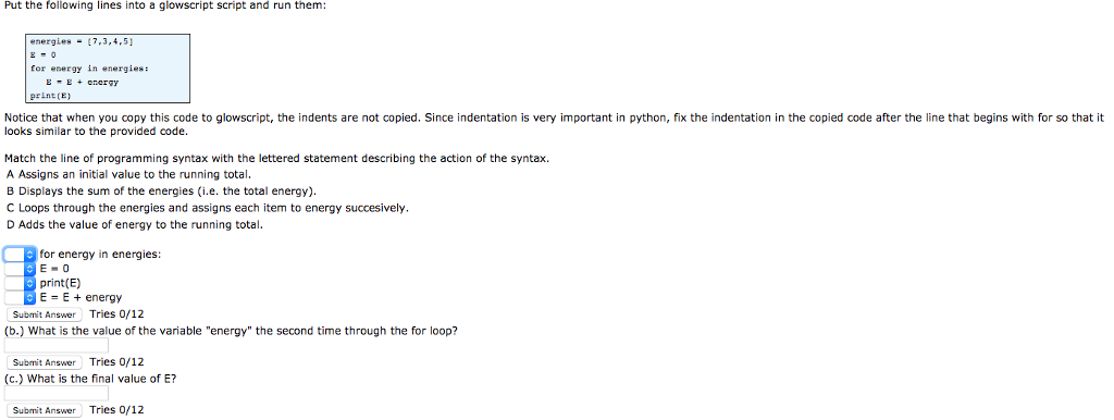 Solved Put the following lines into a glowscript script and | Chegg.com