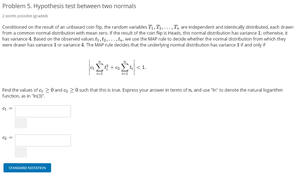 Solved Conditioned on the result of an unbiased coin flip, | Chegg.com