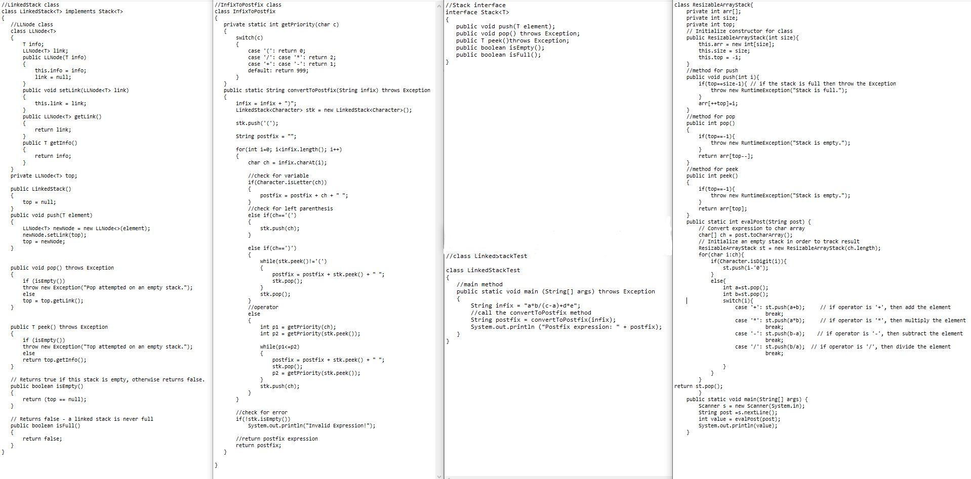 Solved Task 5 Use A Resizeablearraystack Class Instance To 