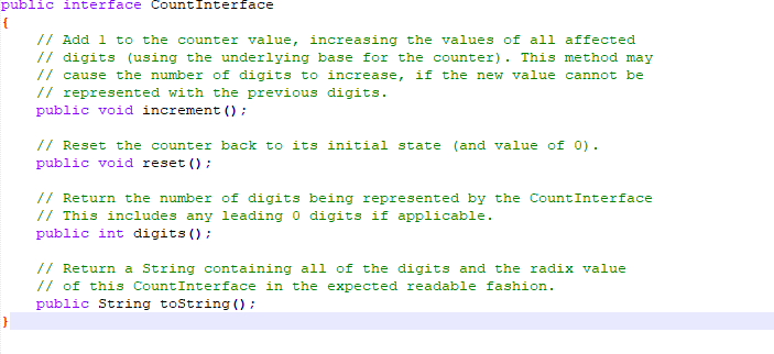 Solved How can I enhance my Java classes to have a radix of | Chegg.com