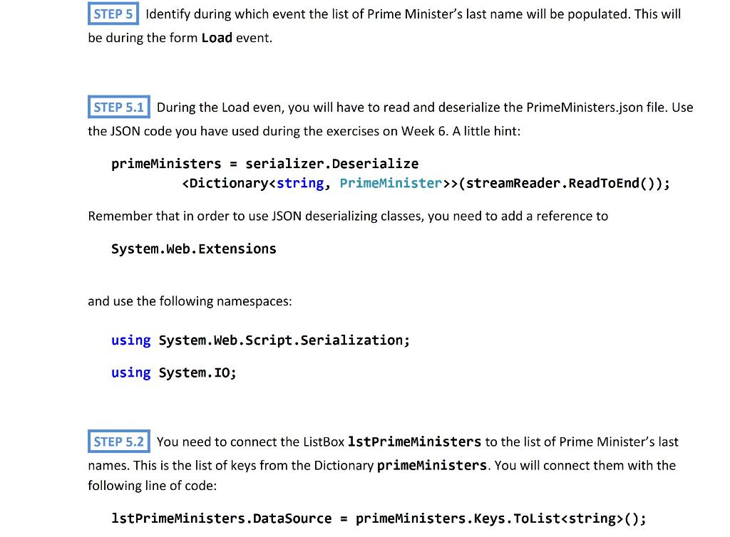 Solved You will use a Dictionary collection to drive this | Chegg.com