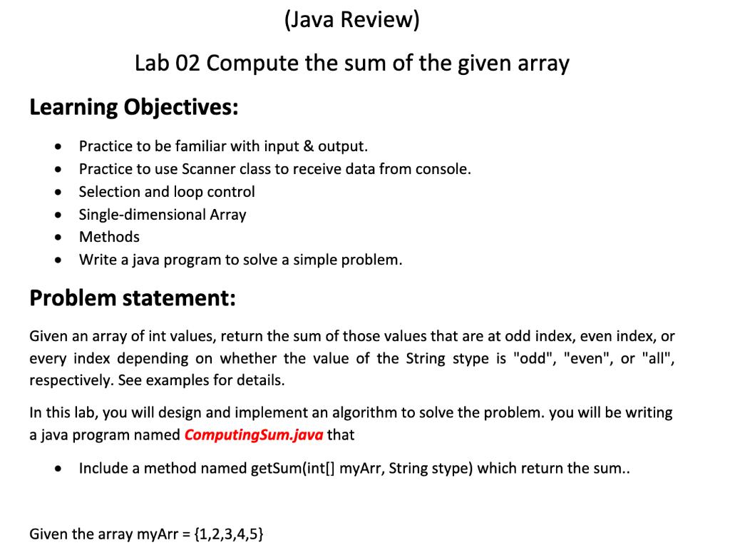 Solved Learning Objectives: - Practice to be familiar with | Chegg.com