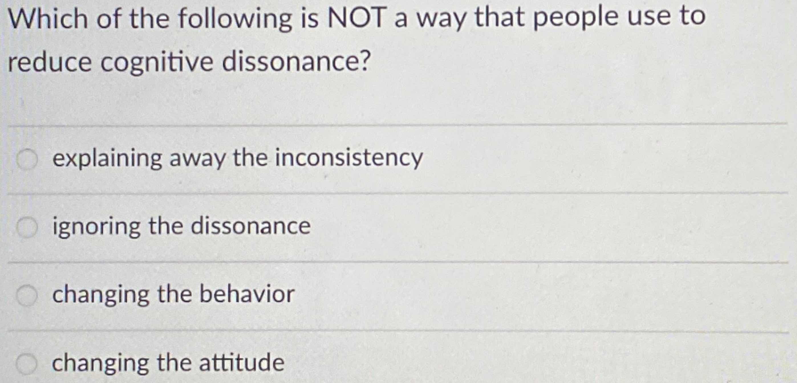 Solved Which of the following is NOT a way that people use | Chegg.com