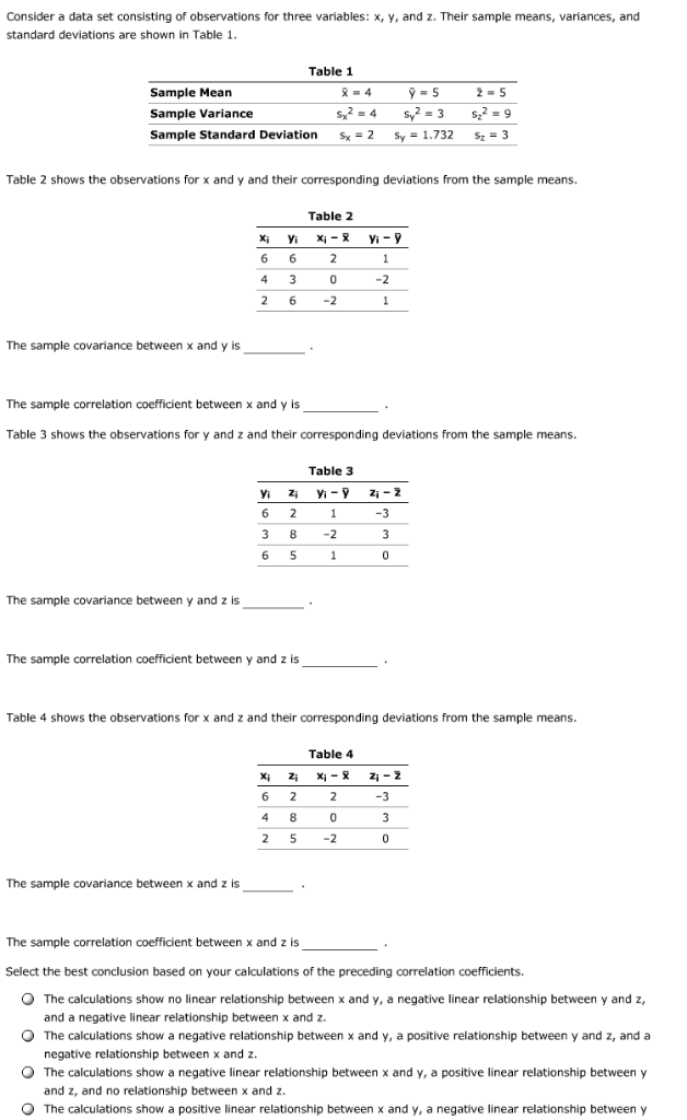 Solved Consider a data set consisting of observations for | Chegg.com