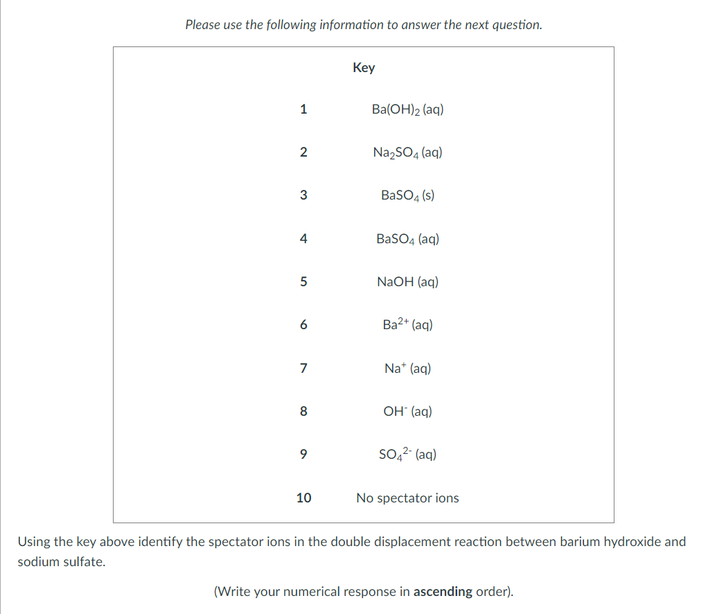 Solved Please use the following information to answer the | Chegg.com
