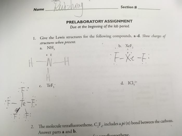 Solved Section # Name PRELABORATORY ASSIGNMENT Due at the | Chegg.com Solved Section # Name PRELABORATORY ASSIGNMENT Due at the | Chegg.com