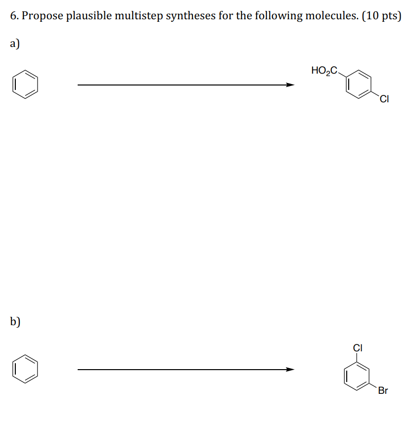 Solved Propose plausible multistep syntheses for the | Chegg.com