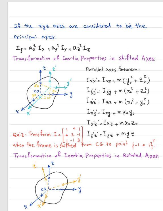 Solved * 2.1 If the xyz axes are considered to be the | Chegg.com