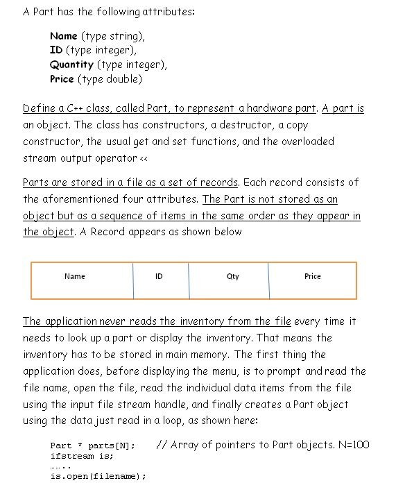 Solved The goal of the project is to implement a simple | Chegg.com