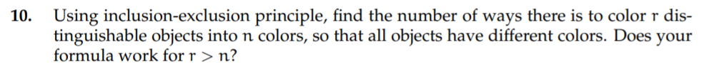 Solved 10. Using inclusion-exclusion principle, find the | Chegg.com