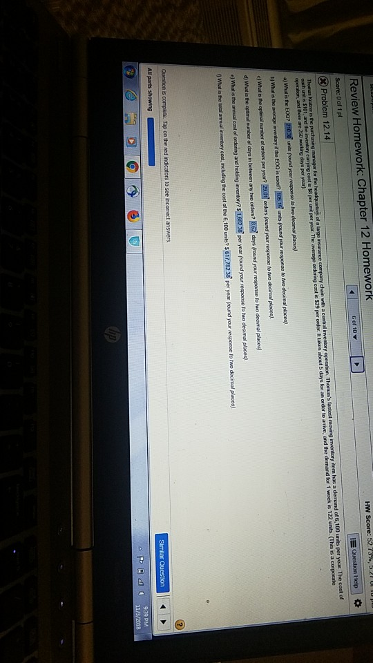 Solved Review Homework: Chapter 12 Homework 6 of 10 Y | Chegg.com