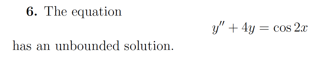 Solved 4. If a 4th order linear differential equation is | Chegg.com