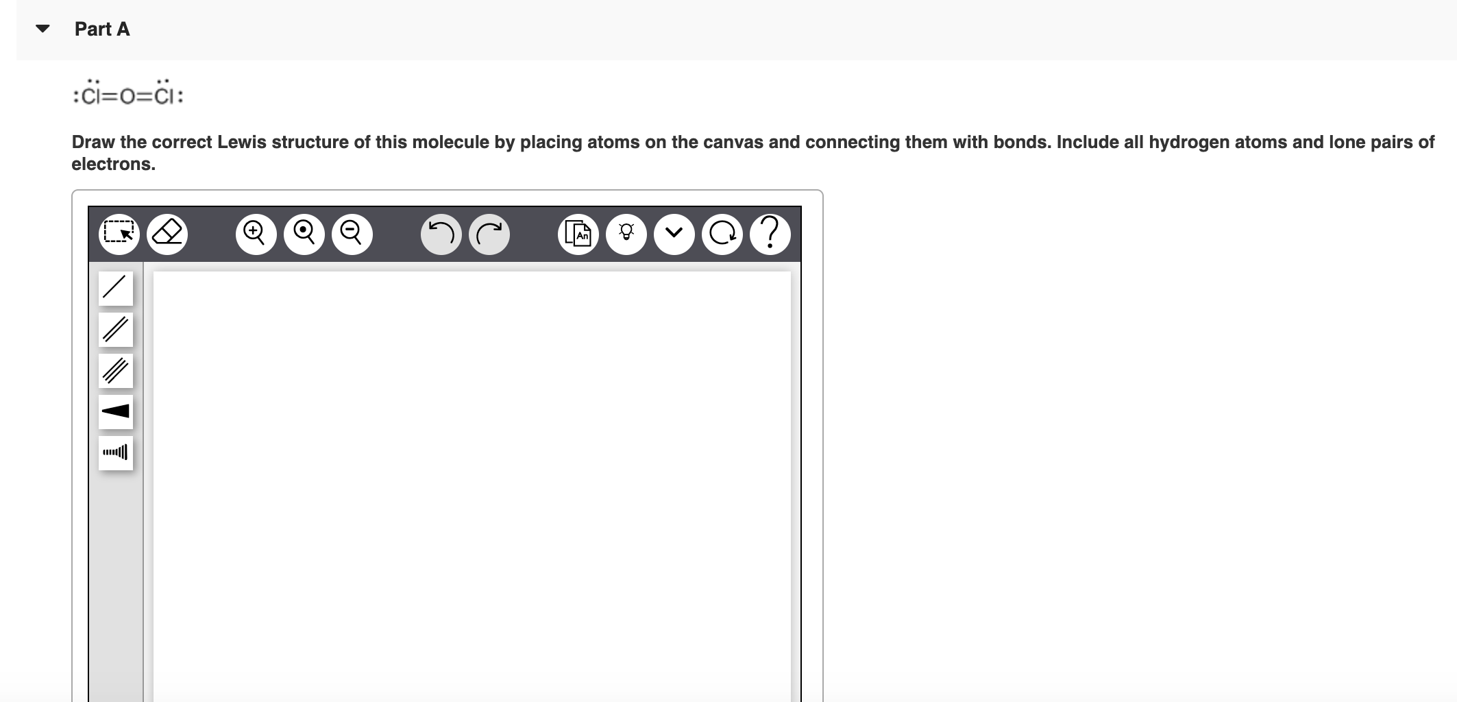 Solved Part A C O C1 Draw The Correct Lewis Structure Of