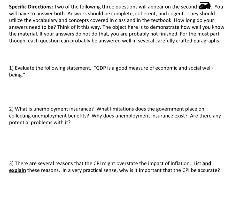 Solved Specific Directions: Two of the following three | Chegg.com