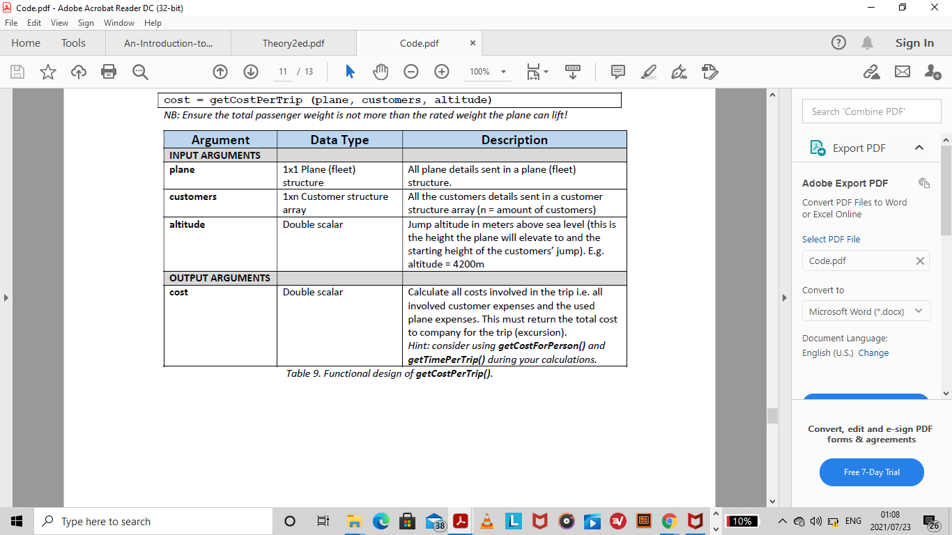 - х A Code.pdf - Adobe Acrobat Reader DC (32-bit) | Chegg.com
