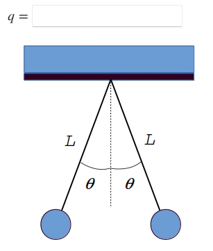 Solved Two small charge spheres with the same mass | Chegg.com