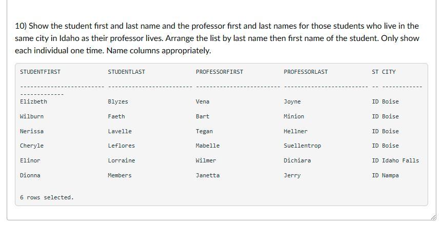 Solved I need this to be done in SQL. I have been trying to | Chegg.com