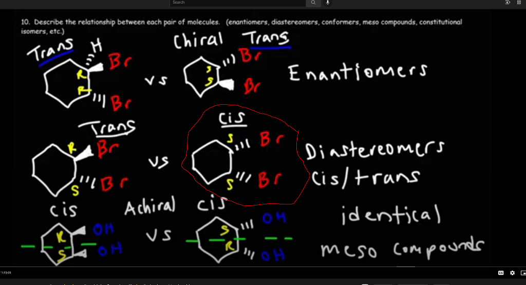 Solved The thing that I circled in red chiral or achiral? | Chegg.com