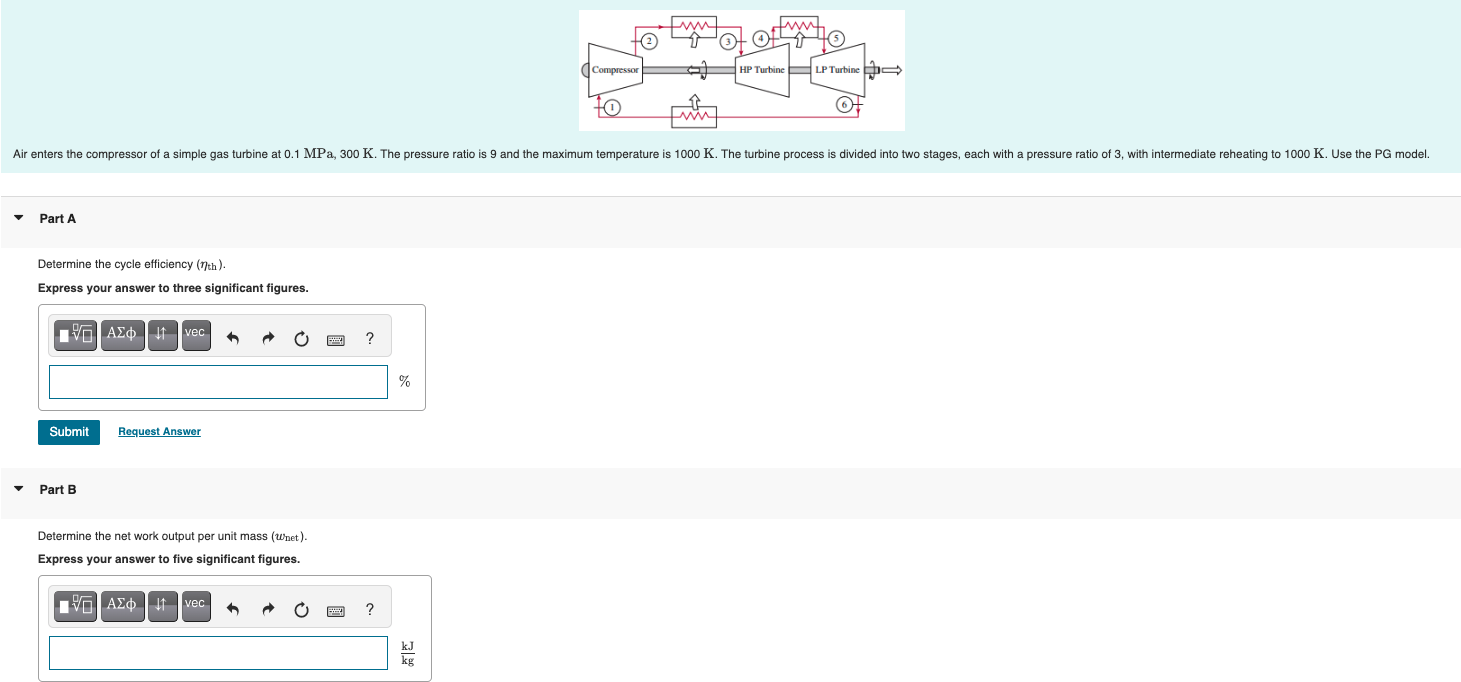Solved Determine the cycle efficiency (ηth ). Express your | Chegg.com